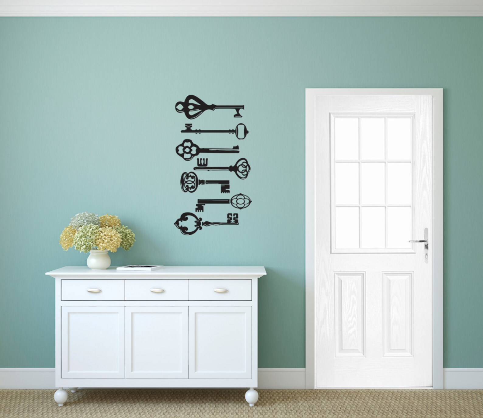 Vintage Keys Wall Decal – Decorative Vinyl Art Stickers - Etsy