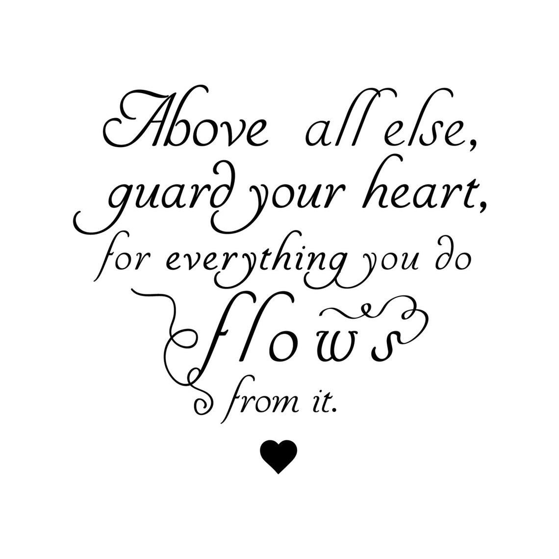 Guard Your Heart Quote Wall Decal Custom Vinyl Art Stickers - Etsy