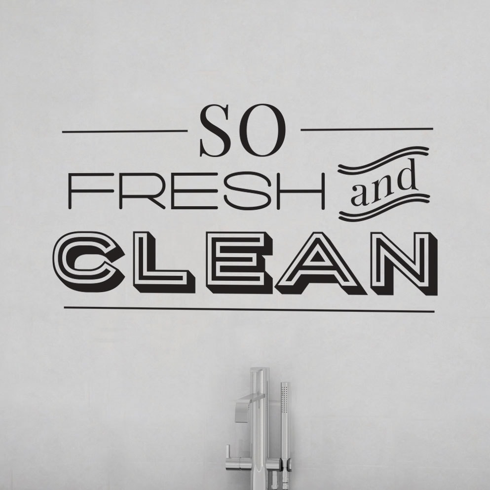 So Fresh and Clean Quote Wall Decal Custom Vinyl Art - Etsy