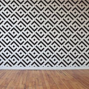 Diamond L Shape Pattern Wall Decal - Geometric Modern Pattern Wall ...