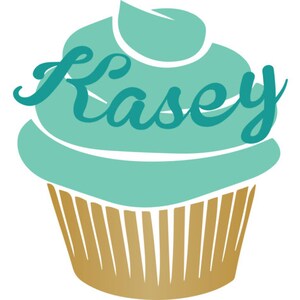Custom Name Cupcake - Wall Decal Custom Vinyl Art Stickers for Homes ...