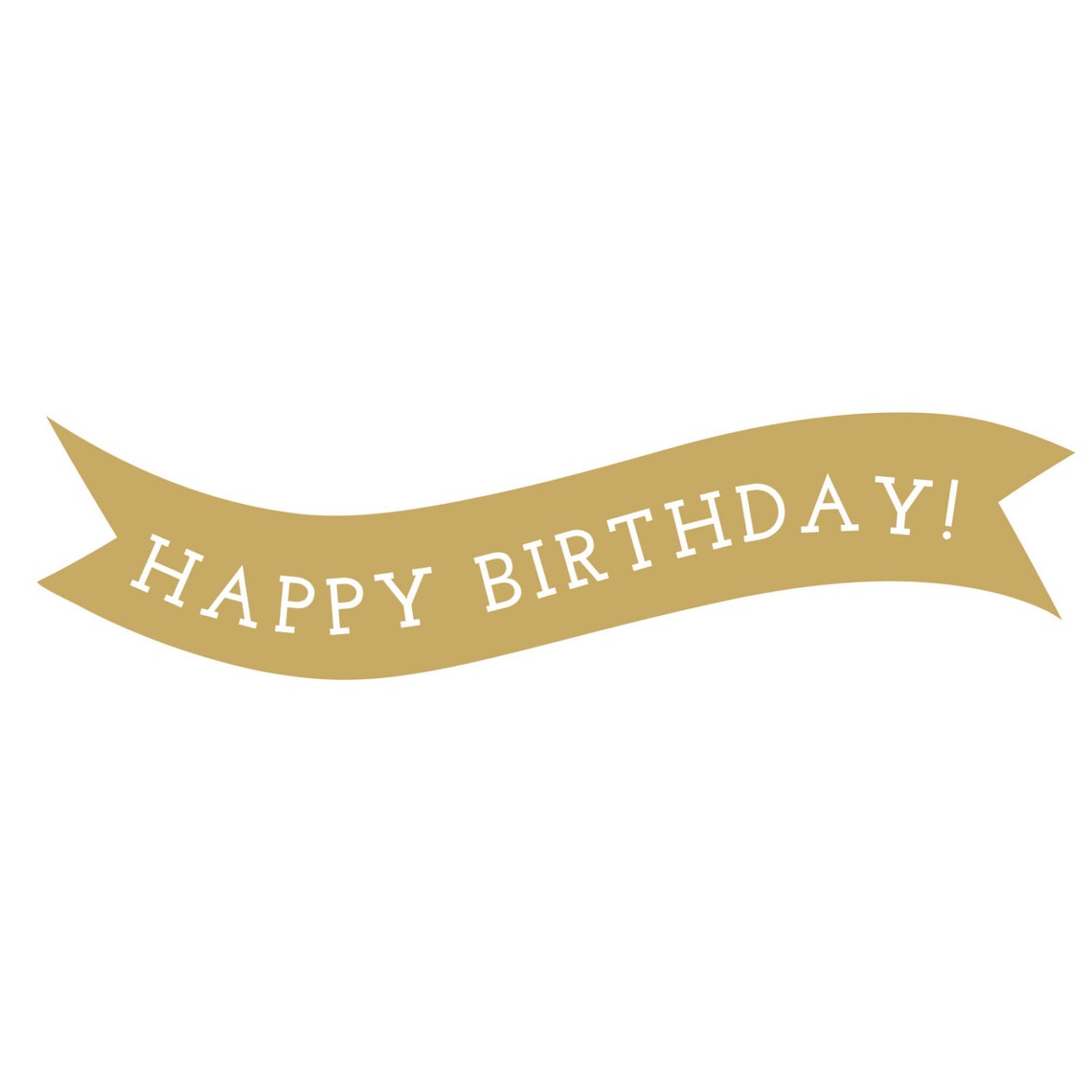 Simple Birthday Banner - Wall Decal Custom Vinyl Art Stickers - Etsy