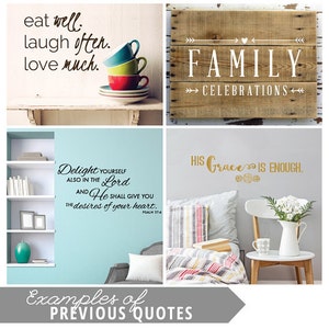 Create Your Own Quote Personalized Wall Quote Sticker - Wall Decal ...