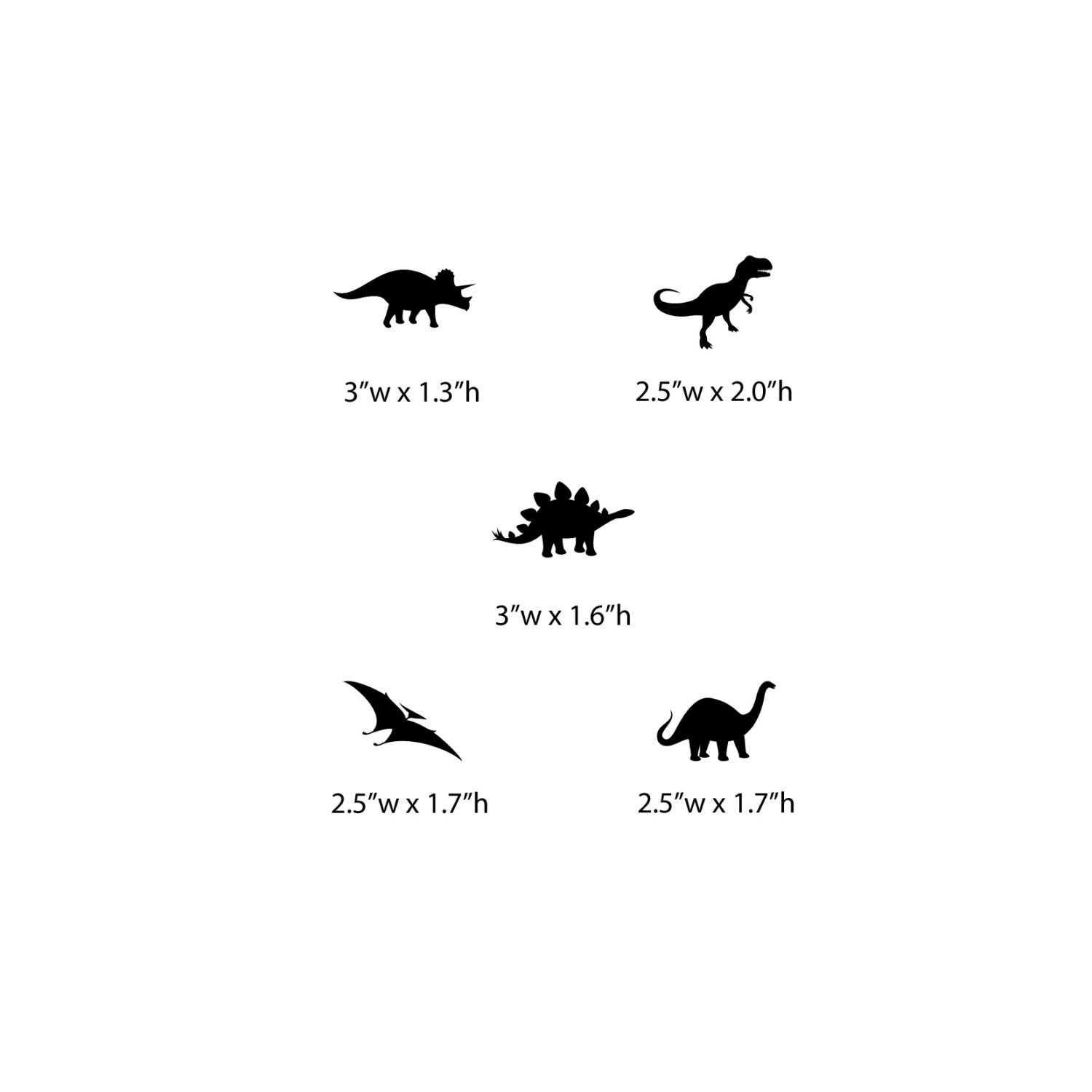 Tiny Dinosaurs Pattern Repeatable Wall Decal Custom Vinyl | Etsy