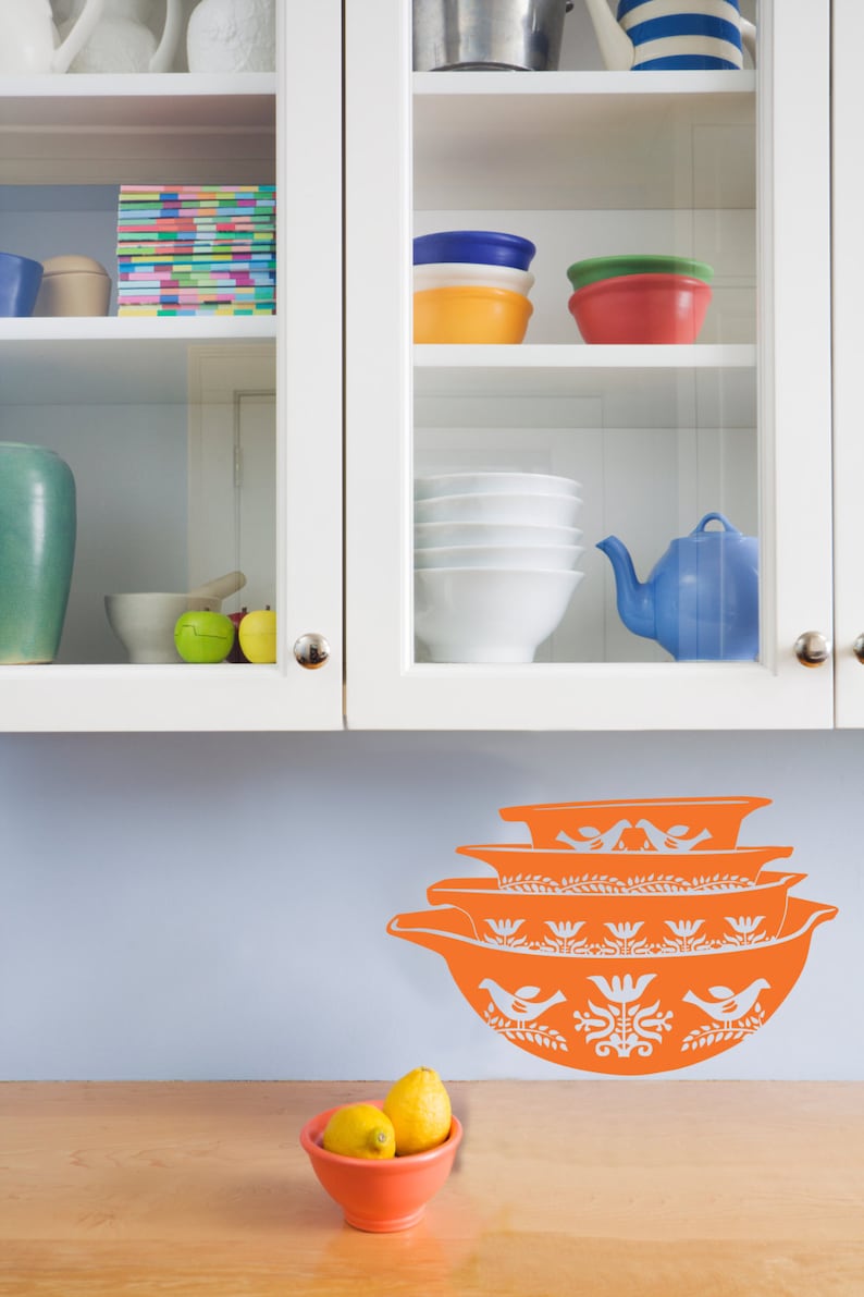Pyrex Dishes Collection - Wall Decal Custom Vinyl Art Stickers - Etsy