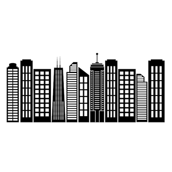 Simple City Skyline Sketch