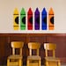 Crayons Wall Decal Custom Vinyl Art Stickers - Etsy