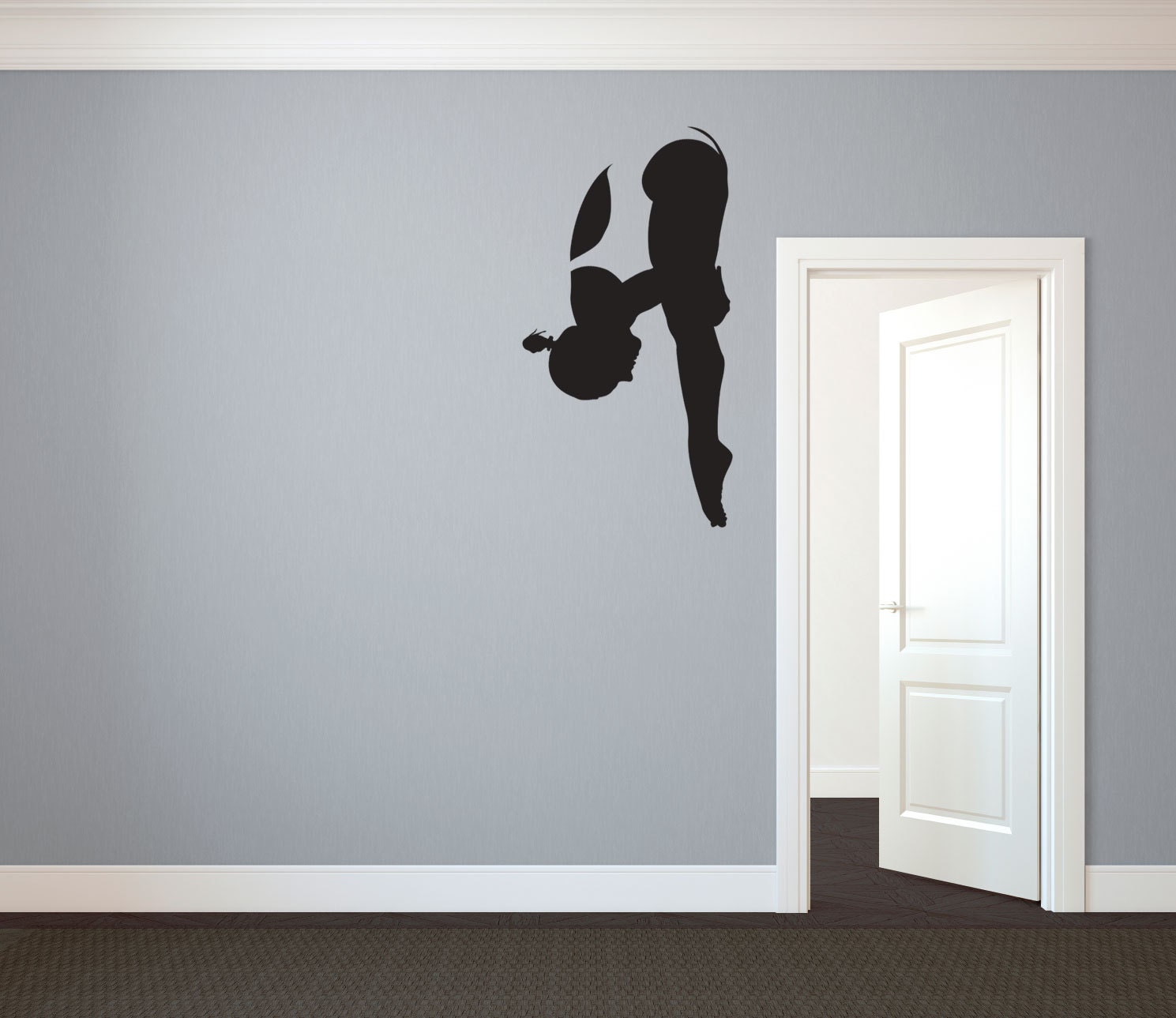 Olympic Diver Silhouette Sports - Wall Decal Custom Vinyl Art Stickers ...