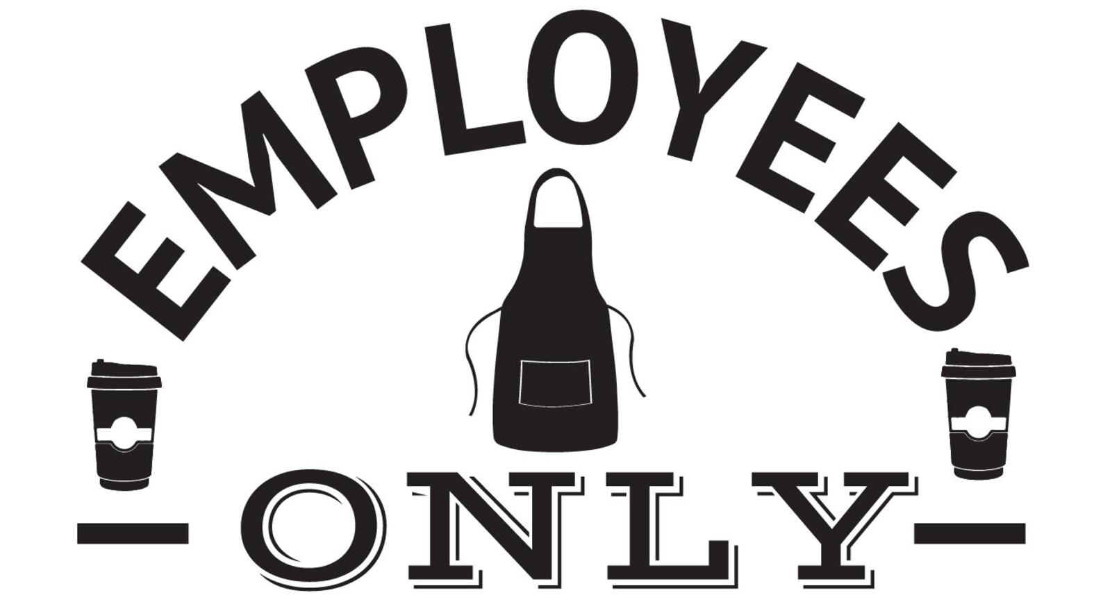 Employees Only Coffee Shop/ Bakery Business Sign Modern | Etsy