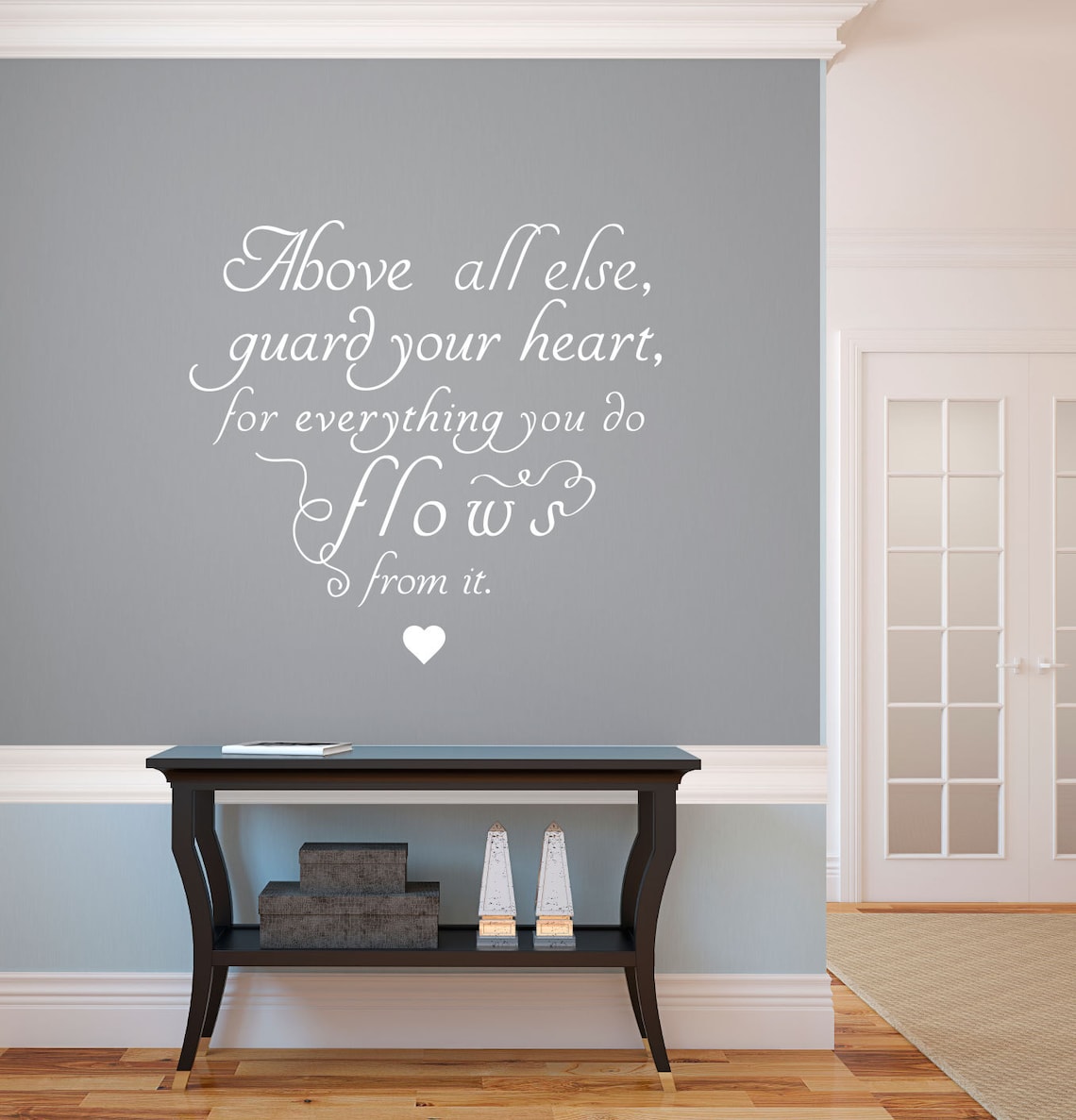 Guard Your Heart Quote Wall Decal Custom Vinyl Art Stickers - Etsy