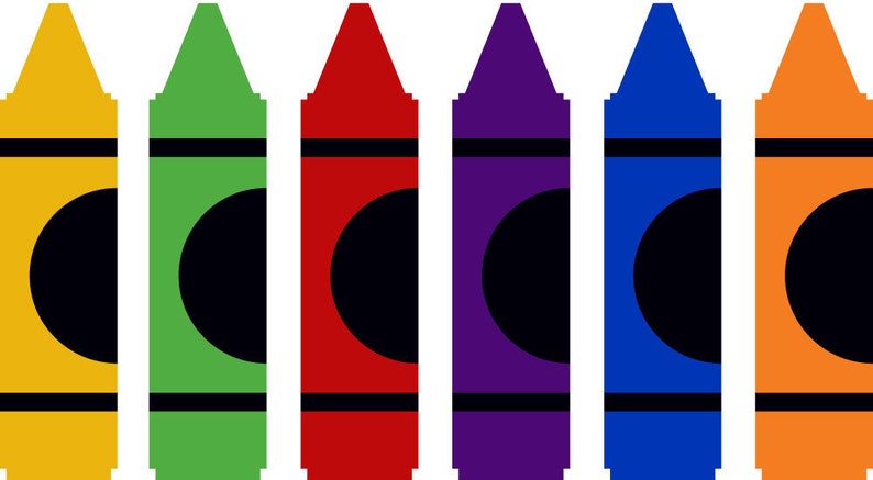 Crayons Wall Decal Custom Vinyl Art Stickers | Etsy