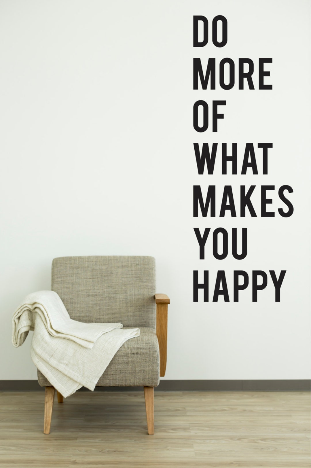 Do More Happy - Wall Decal Custom Vinyl Art Stickers for Homes, Kitchen ...