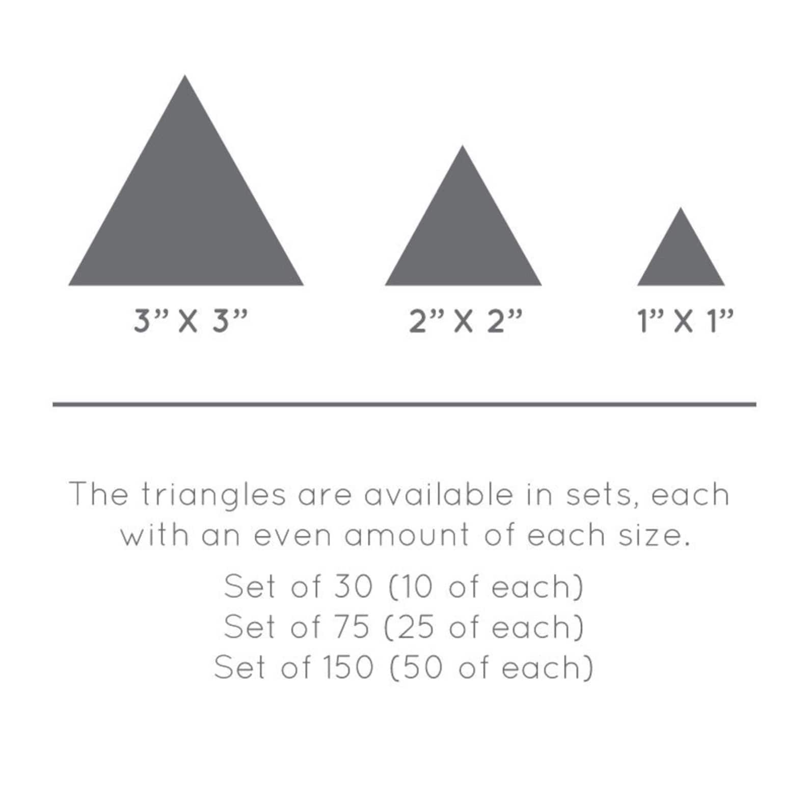 Multi-size Triangle Wall Pattern Decal Wall Decal Custom - Etsy