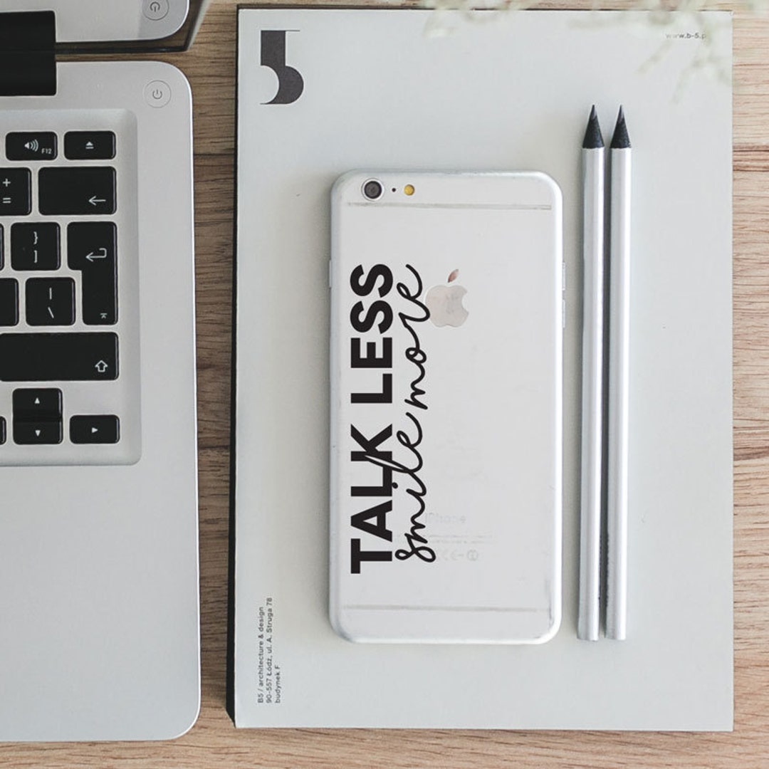 Talk Less Smile More - Aaron Burr Musical Quote Vinyl Decal for Laptops ...