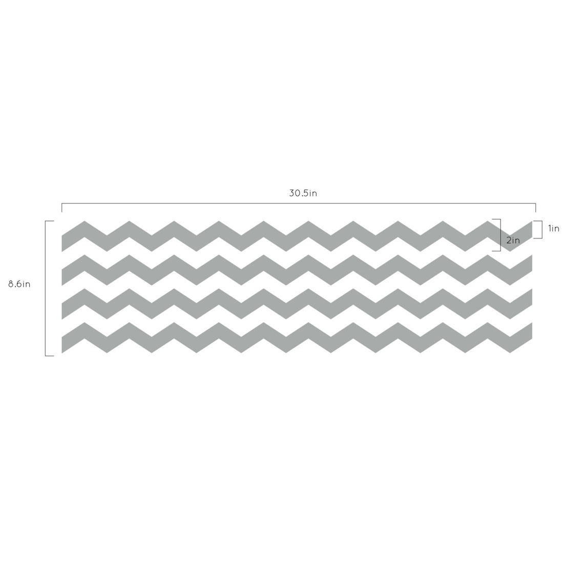 Chevron Wall Decal – Vinyl Art Stickers, Custom Pattern - Etsy