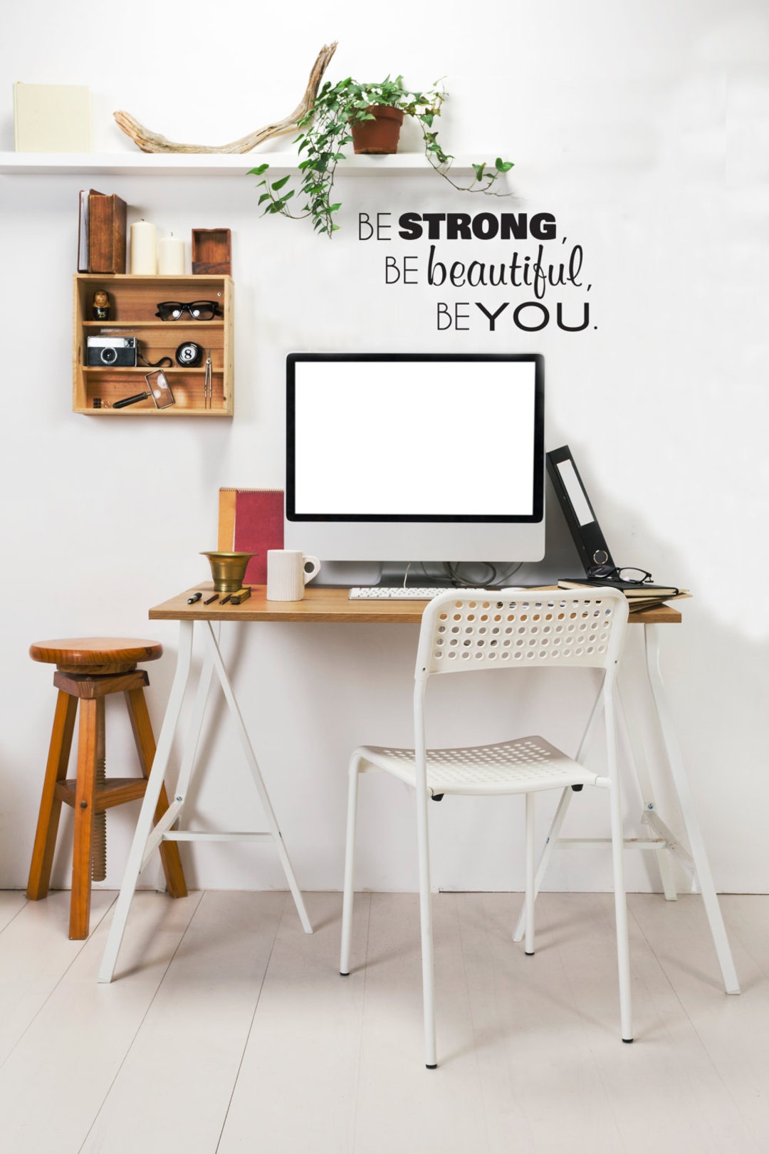 Be Strong Beautiful You Quote – Vinyl Wall Decal, Inspirational Art - Etsy