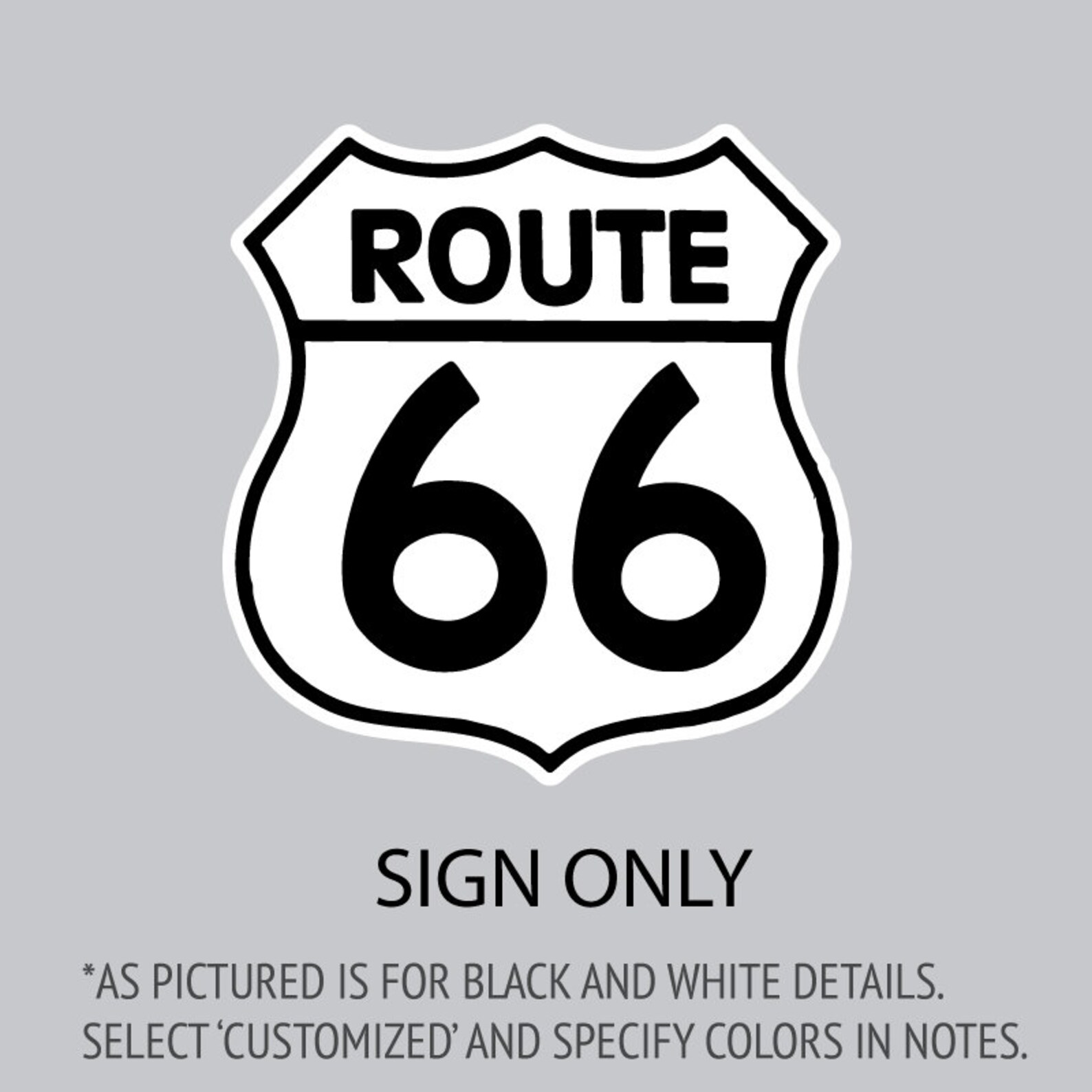 Route 66 Road Sign Post for a Car or Road Trip Themed - Etsy
