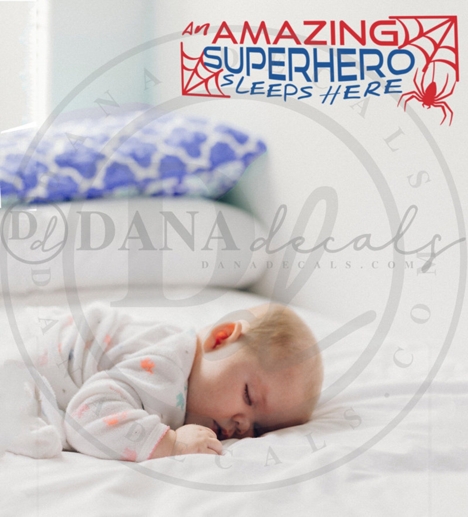 An Amazing Superhero Sleeps Here Hero Kid's Room Wall - Etsy