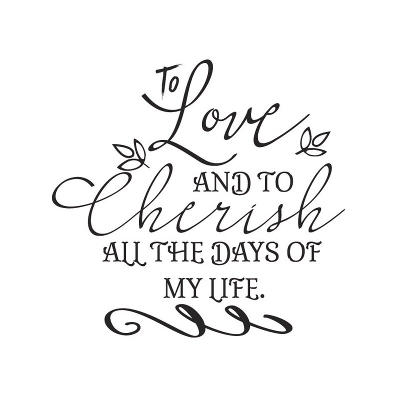 Wedding Vows Vinyl Wall Decal – Anniversary, Bedroom Decor - Etsy