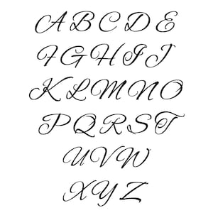 Solid Script Circle Monogram - Wall Decal Custom Vinyl Art Stickers - Etsy