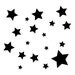 Simple Small Stars Multi-sized - Wall Decal Custom Vinyl Art Stickers ...