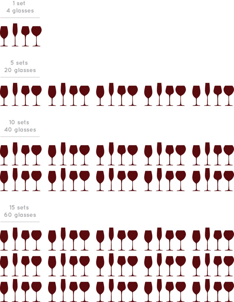 Tiny Wine Glass Pieces Pattern Design Wall Decal Custom Etsy