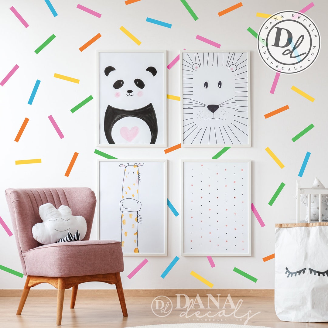 Sprinkle Pattern Wall Decals – Whimsical Nursery & Playroom Decor - Etsy