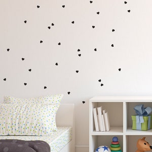 Little Hearts Tiny Wall Decal Pattern - Tiny Hearts - Wall Decal Custom ...