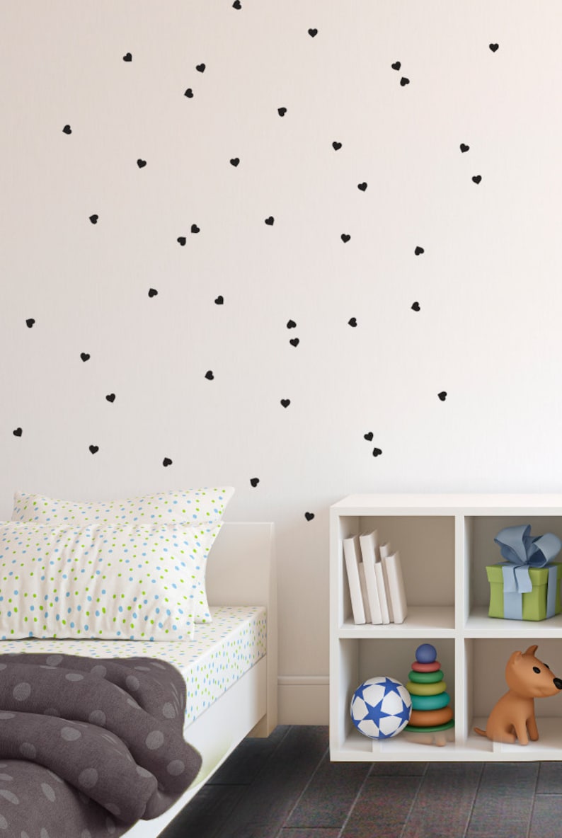 Little Hearts Tiny Wall Decal Pattern Tiny Hearts Wall - Etsy