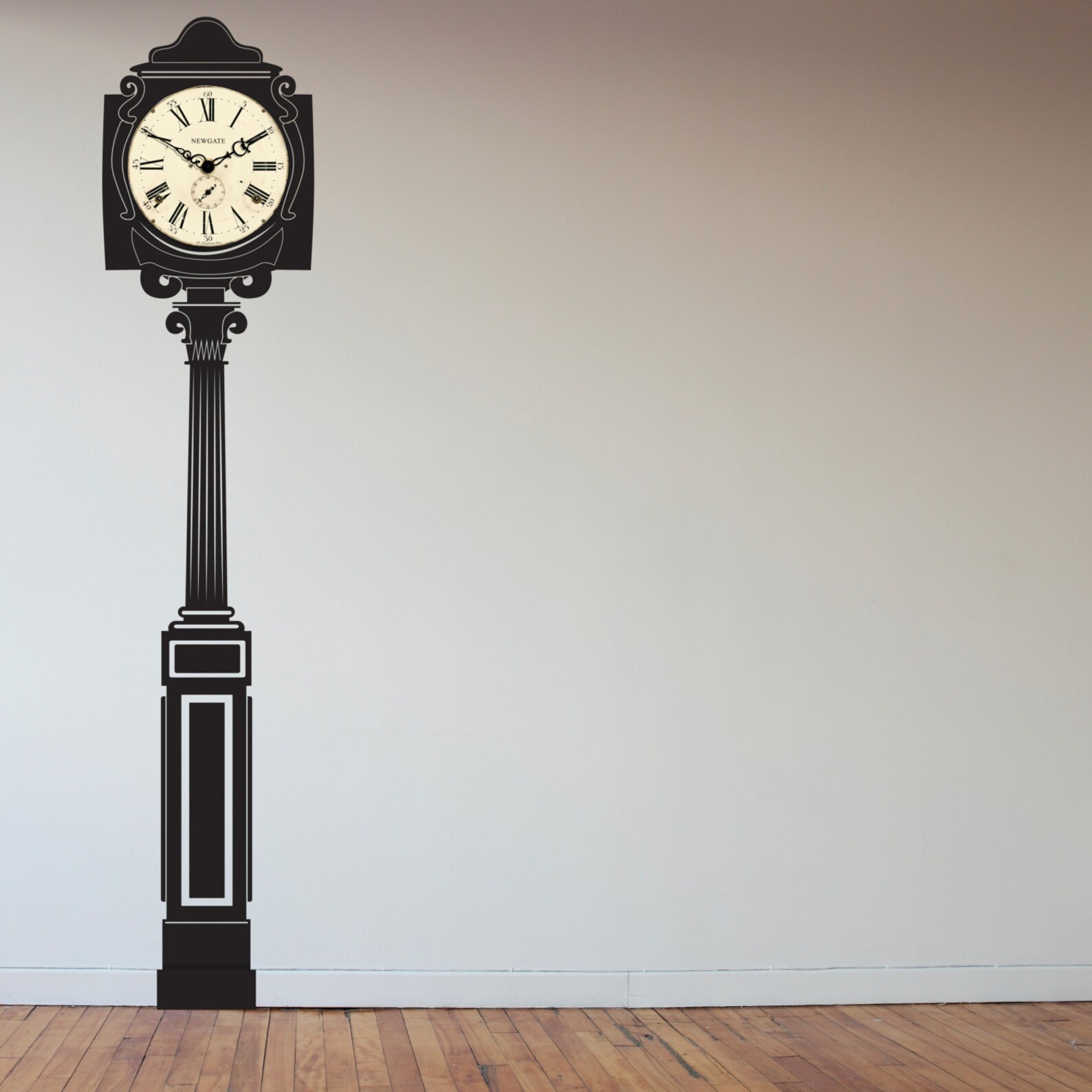 Paris Clock Pole Street Light Post - Wall Decal Custom Vinyl Art ...