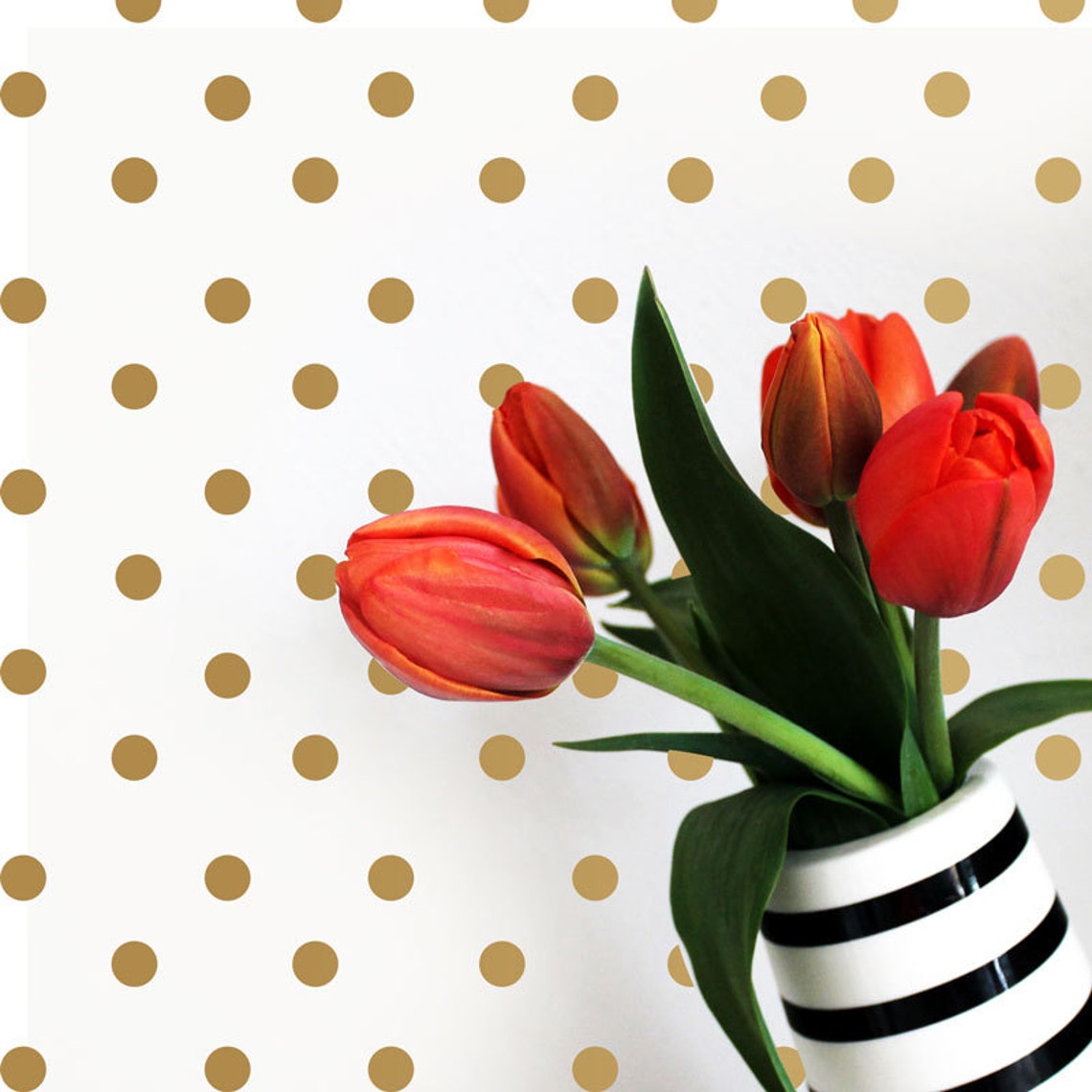 300 Gold Peel-and-stick Polka Dot Packs - Three Hundred Half Inch Polka ...