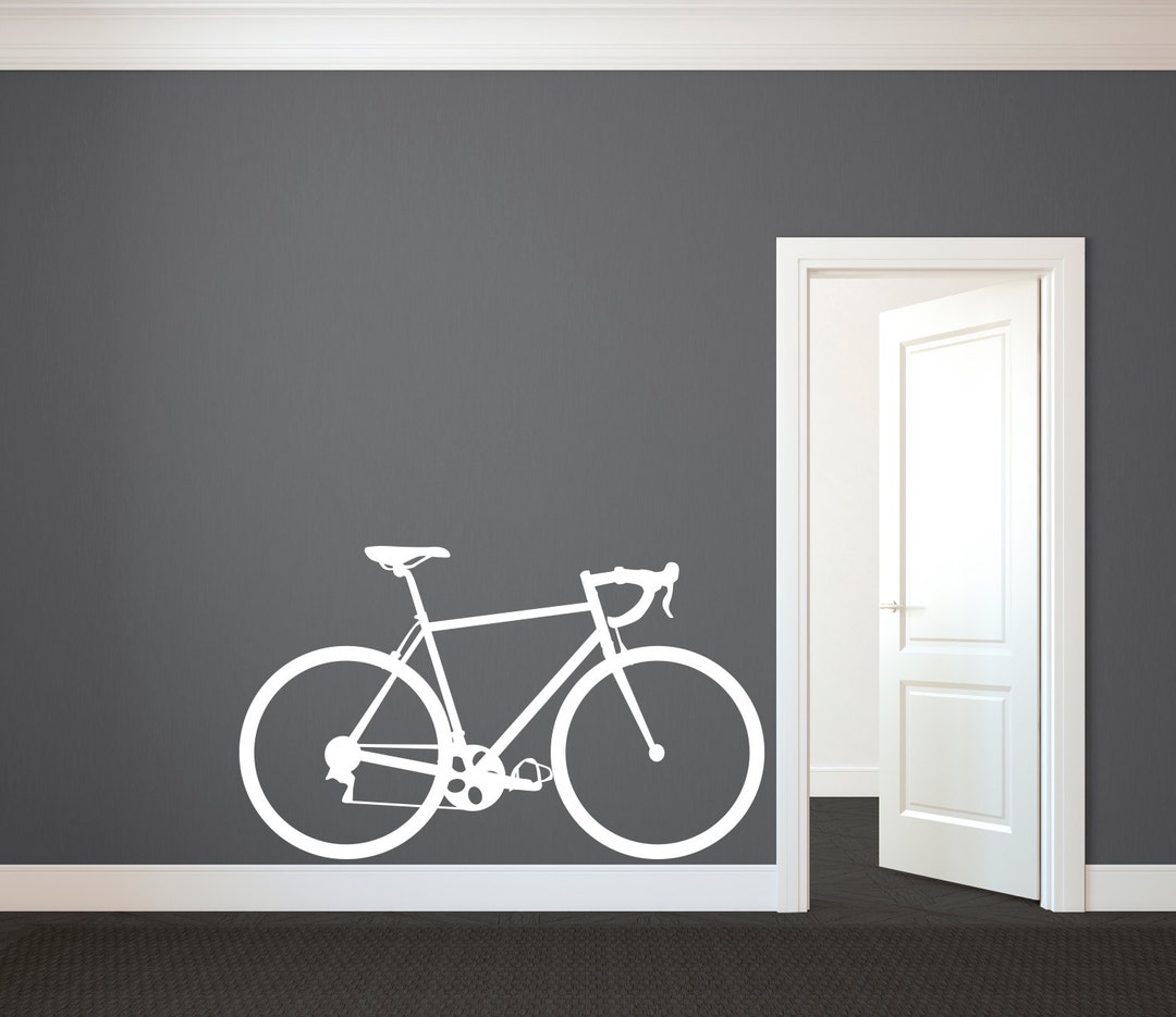 Road Bike or Beach Cruiser Bicycle Decal Collection - Bike Decor Wall ...