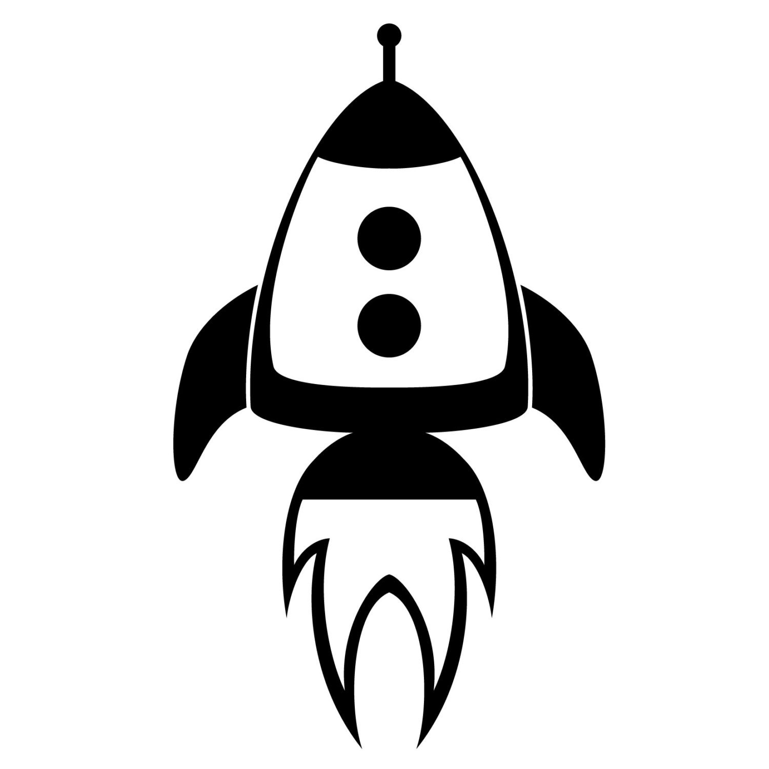 Cute Space Rocket Vinyl Wall Art Decal Custom Stickers - Etsy
