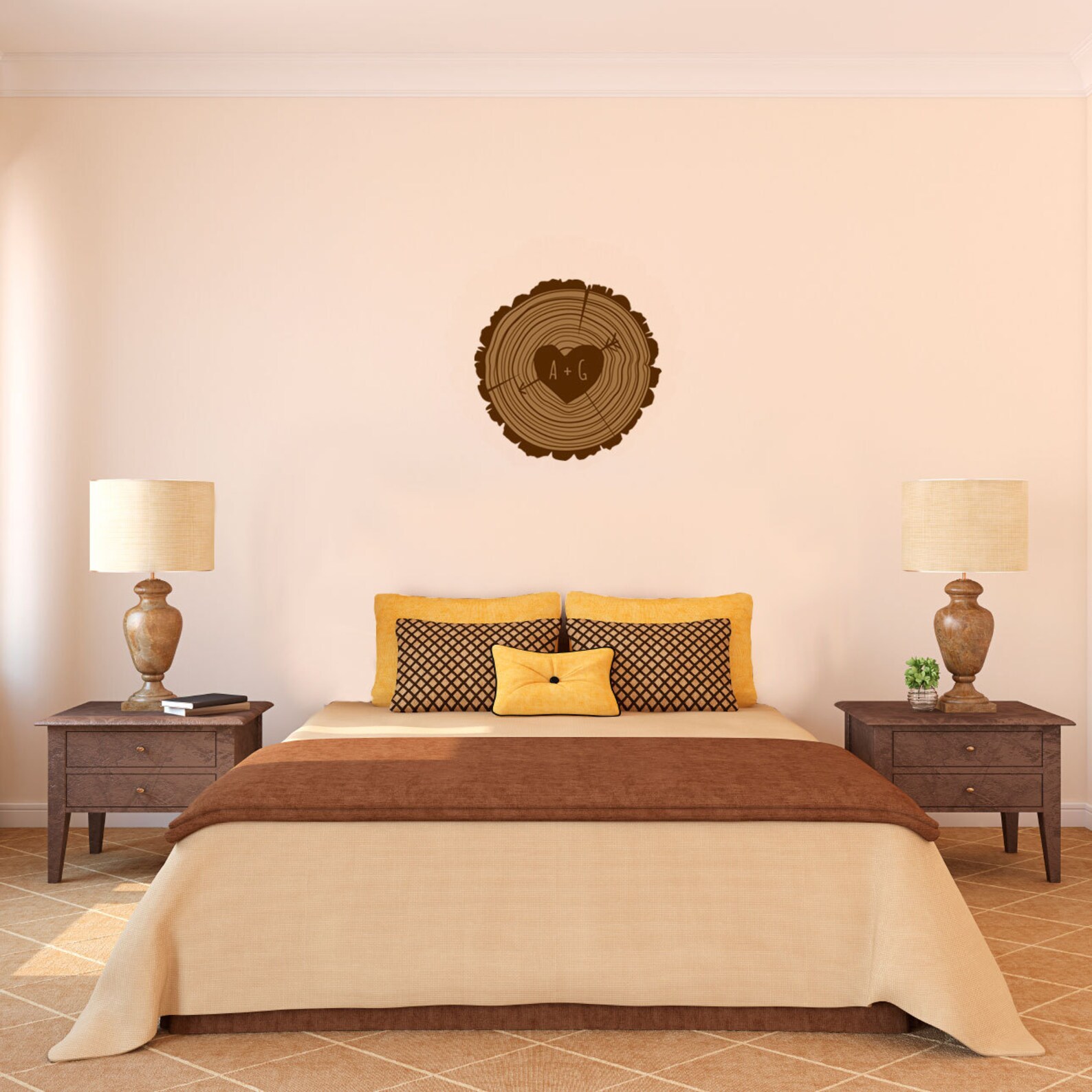 Personalized Carved Tree Stump Wall Decal Custom Vinyl Art - Etsy