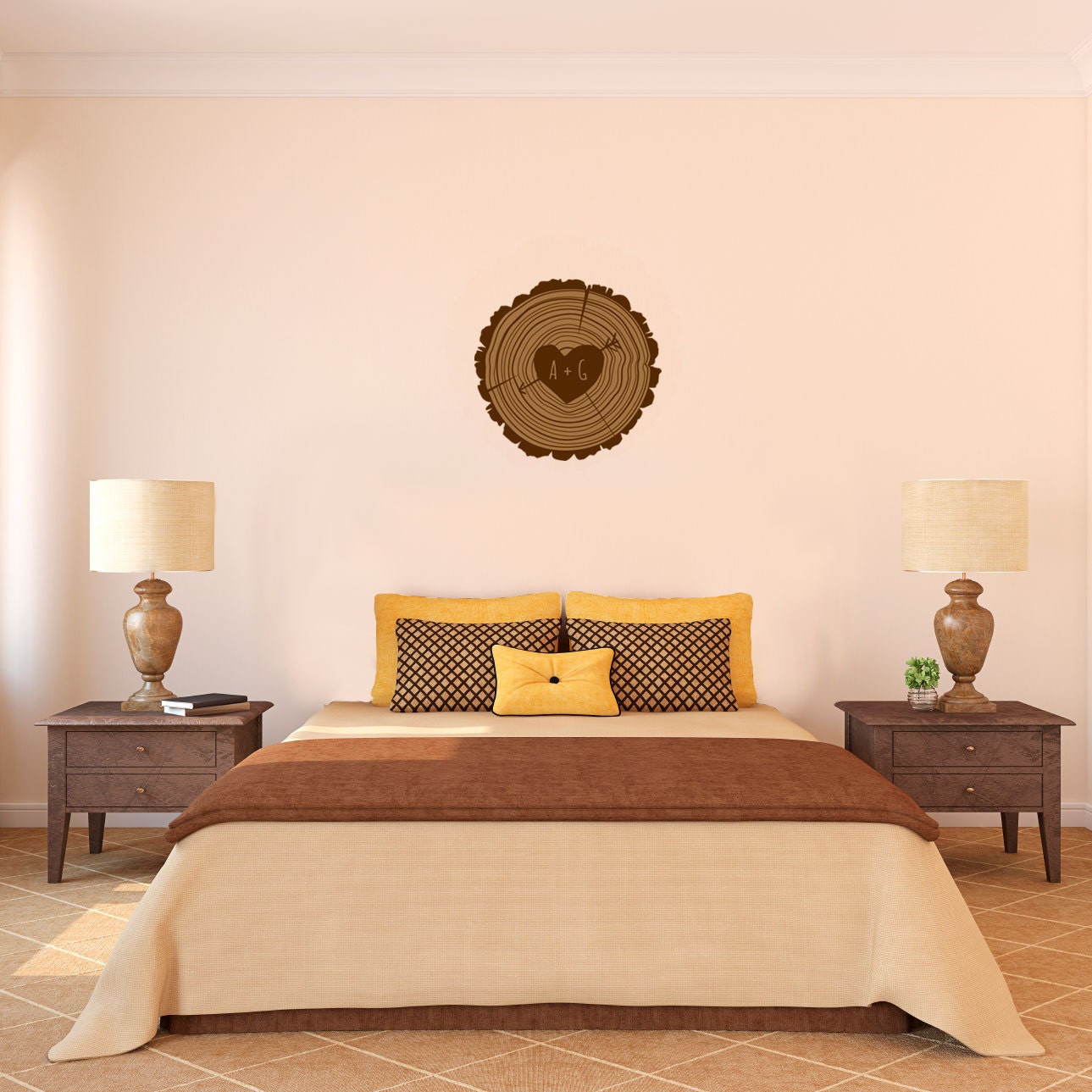 Personalized Carved Tree Stump Wall Decal Custom Vinyl Art - Etsy