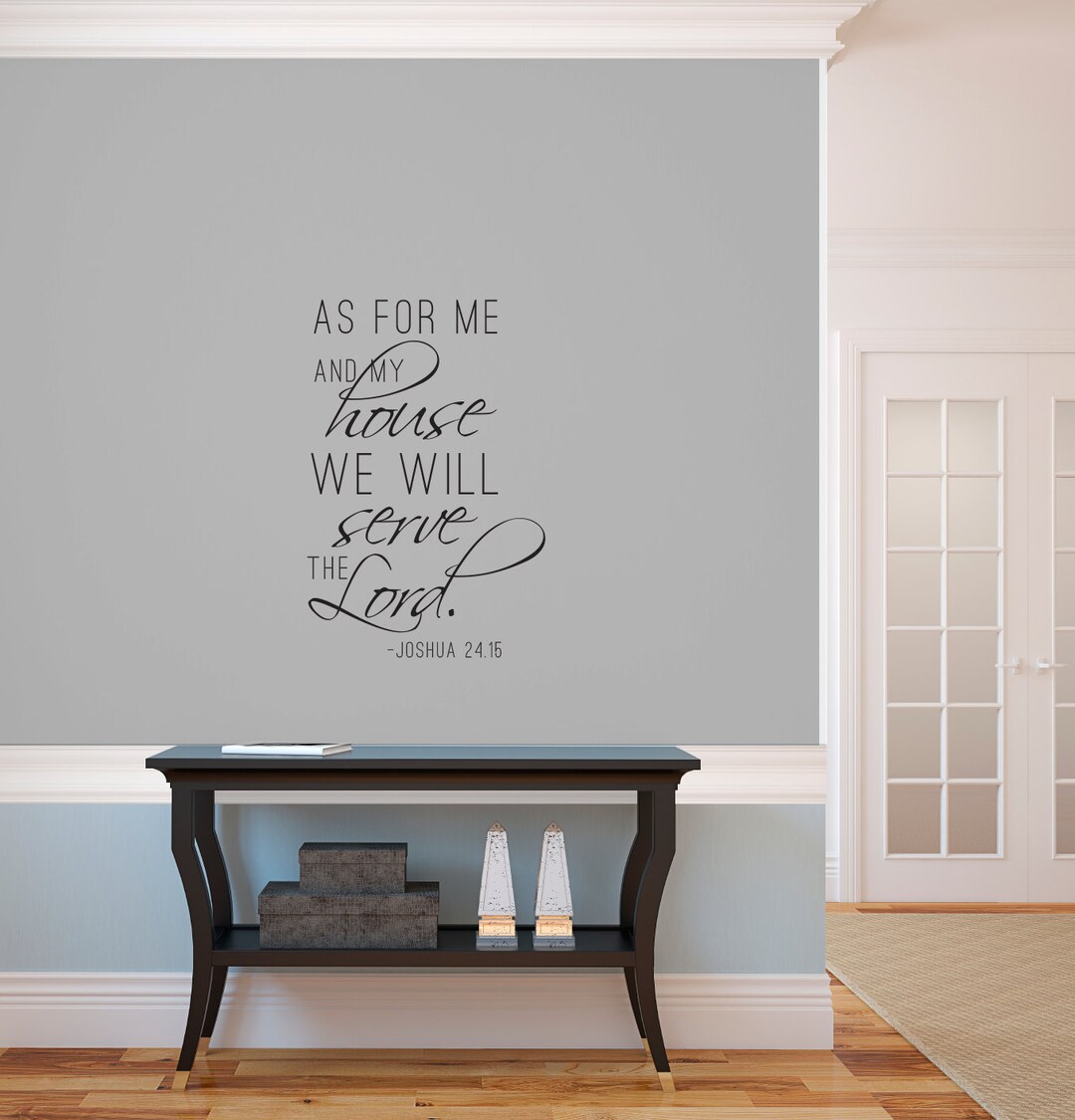 As for Me and My House Quote - Vinyl Wall Art Decal Custom Stickers - Etsy