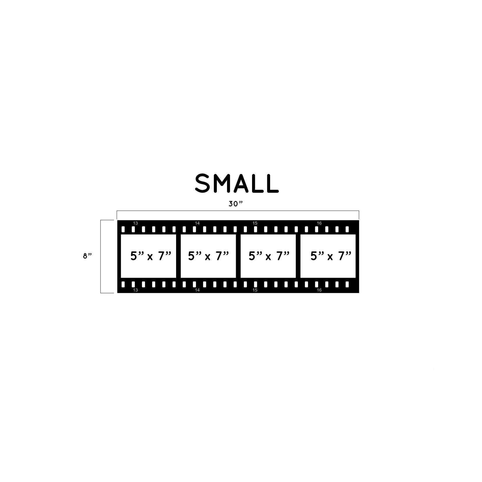 Film Strip Style Frame Small Wall Decal Custom Vinyl Art - Etsy