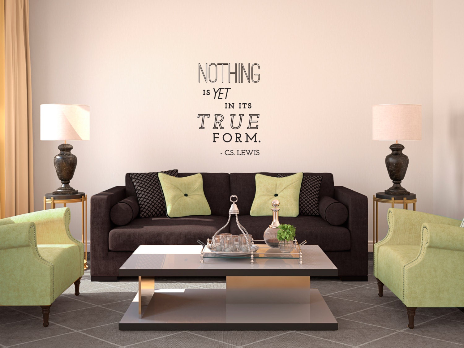 C.S. Lewis Quote, Nothing yet True Form - Wall Decal Custom Vinyl Art ...