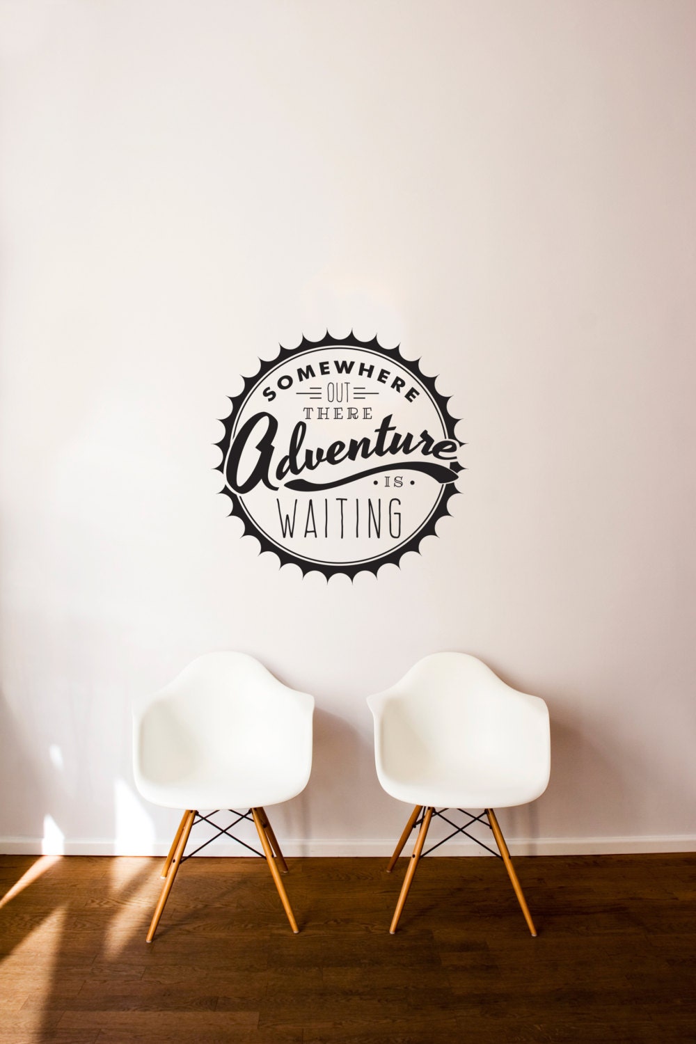Somewhere Adventure Waiting Quote Wall Decal Custom Vinyl - Etsy