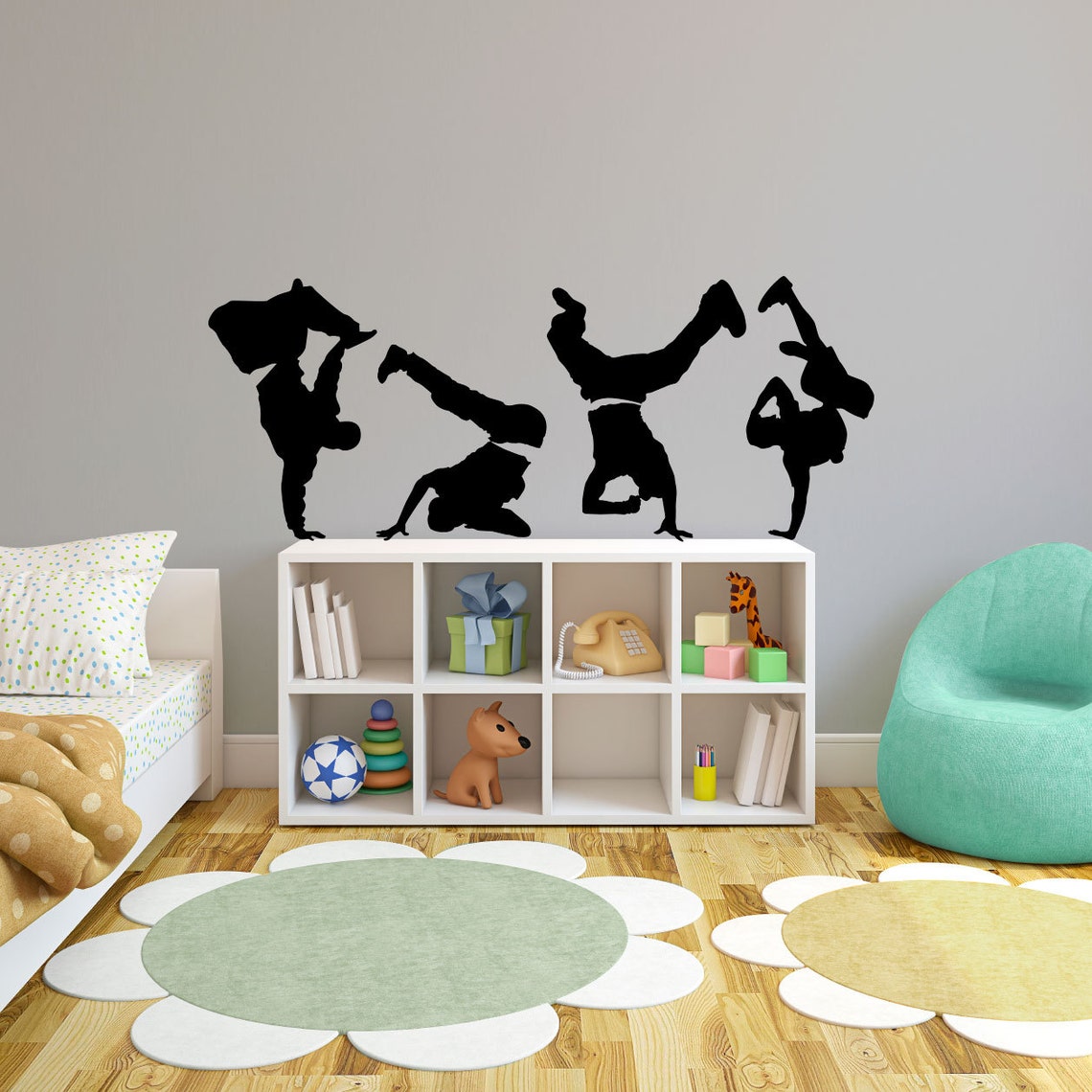 Break Dancers Silhouette Wall Decal Custom Vinyl Art - Etsy