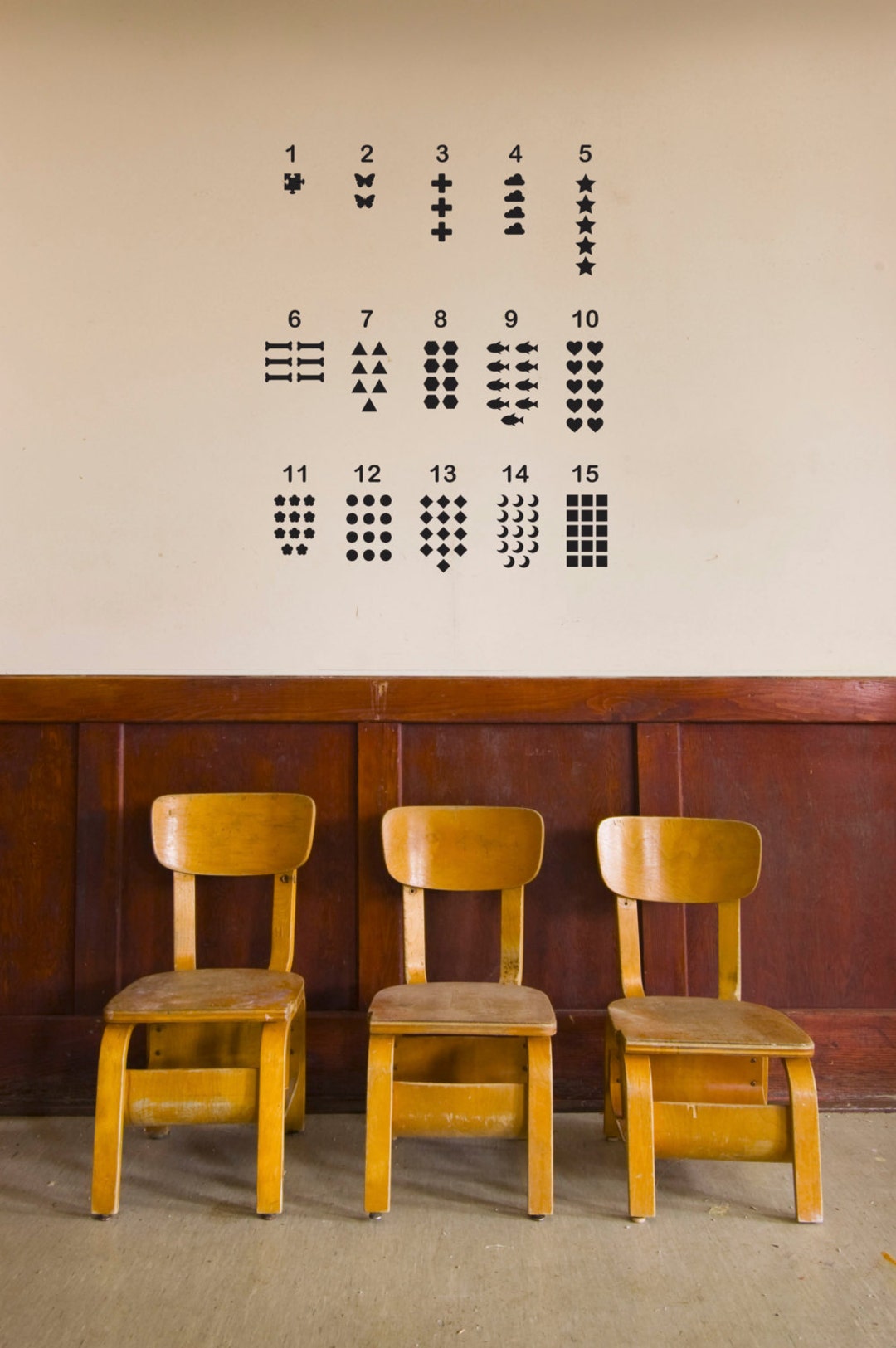 Number Chart - Wall Decal Custom Vinyl Art Stickers for Homes, Kitchen ...