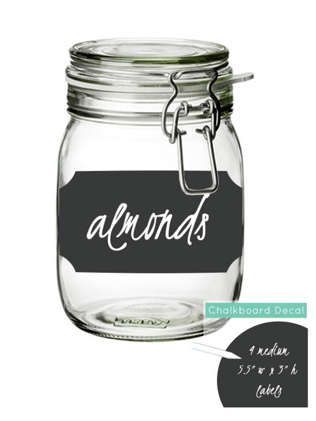 Large Chalkboard Label Stickers Wall Decal Custom Chalkboard - Etsy