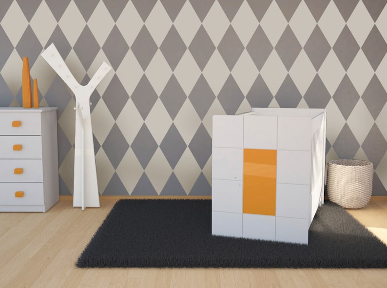 Diamond Pattern - Wall Decal Custom Vinyl Art Stickers - Etsy