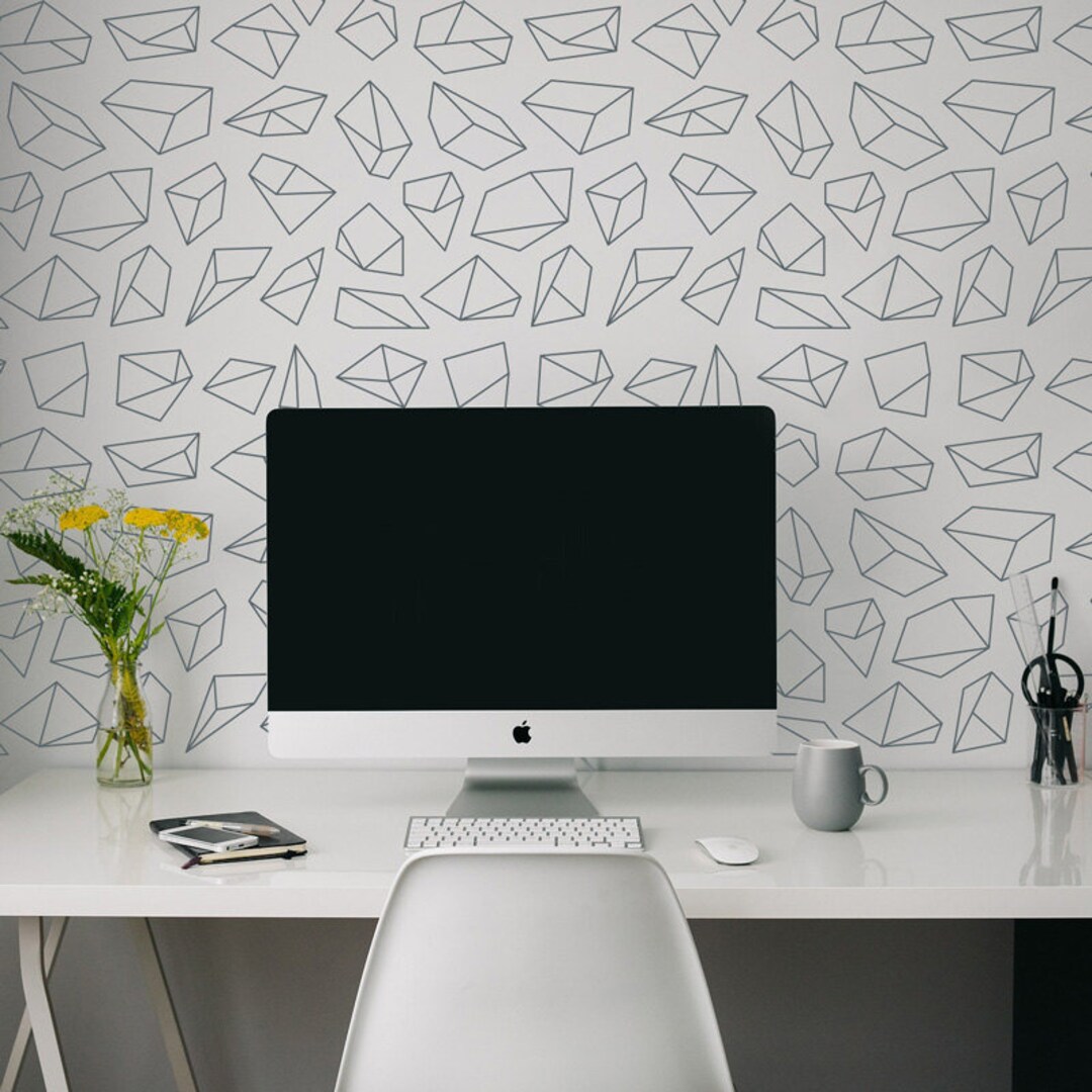 Mineral Prism Pattern - Modern Pattern Wall Decal - Custom Vinyl Art ...