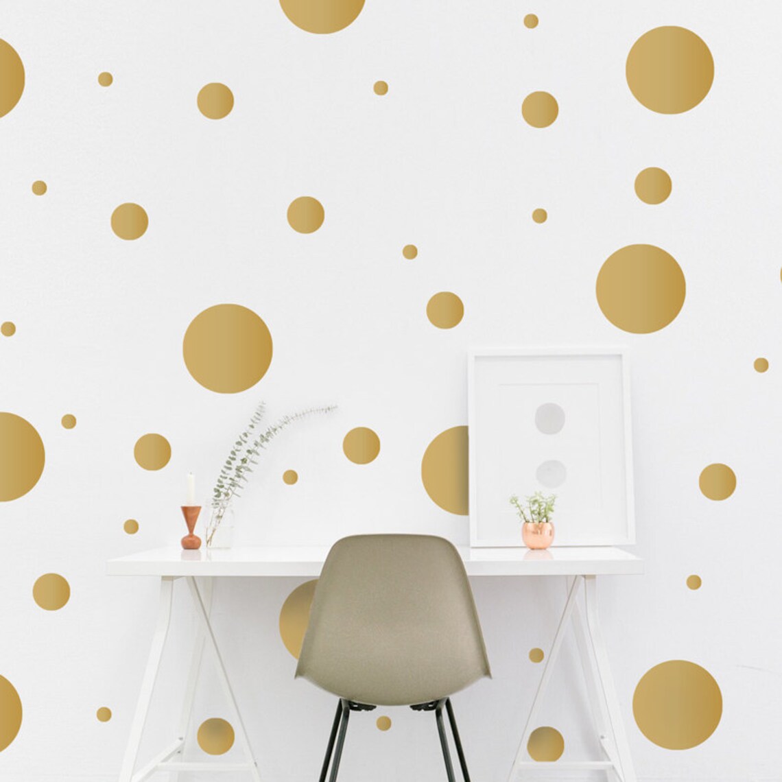 Multi-size Polka Dot Wall Pattern Decal - Wall Decal Custom Vinyl Art ...