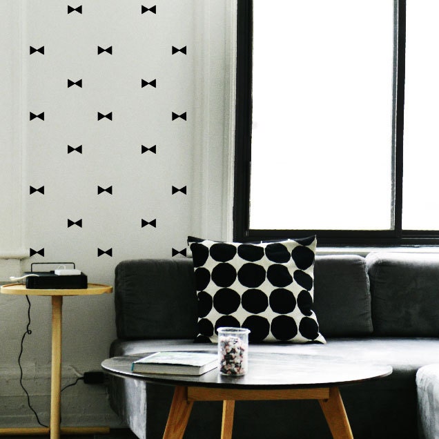 Bow Tie Small Triangle Pattern-wall Art Vinyl Pattern for - Etsy