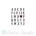 I Heart U Alphabet Vinyl Wall Art Decal Custom Stickers for Kids Rooms ...