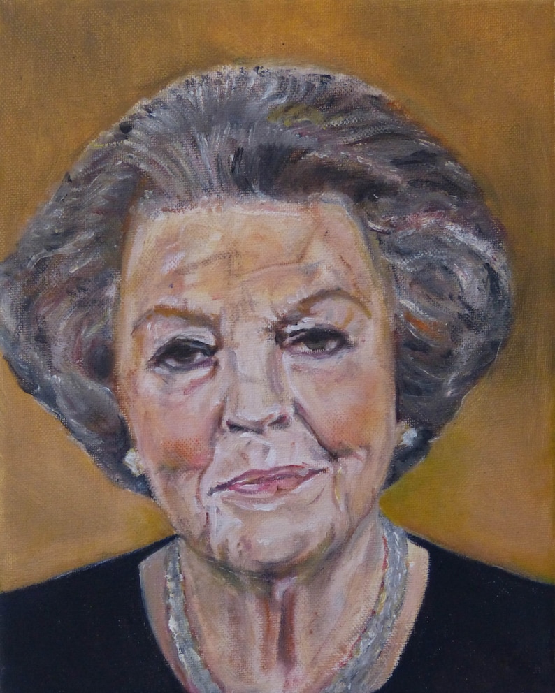 Her Royal Highness Princess Beatrix, Original Painting - Etsy