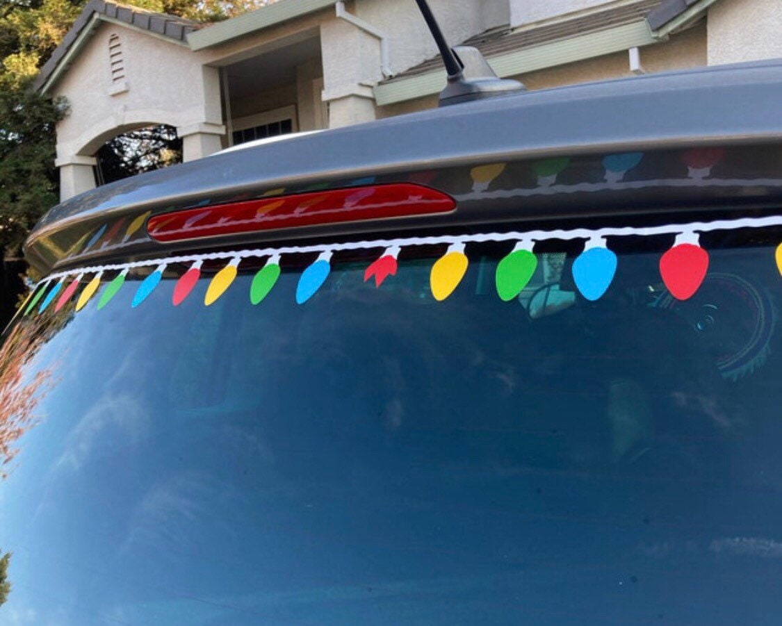 Retro Christmas Light Decal Kit for Your Car Holiday / | Etsy
