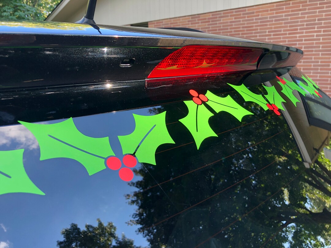 Boughs of Holly Decal Kit for Your Car - Holiday / Christmas Vinyl ...